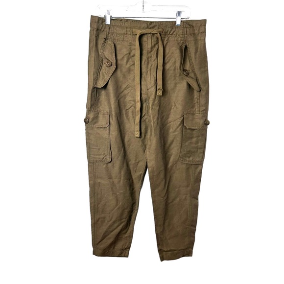 Vince | Pants & Jumpsuits | Vince Linen Blend Utility Cargo Pants Szs ...